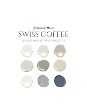Behr Swiss Coffee With Complementary Colors That Features A Neutral ...