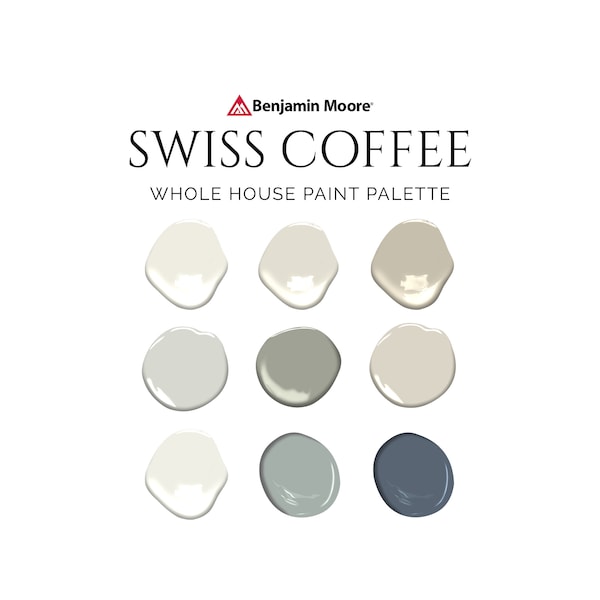 Swiss Coffee Color Palette - Etsy