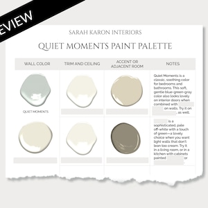 Benjamin Moore Quiet Moments Palette, Interior Design Color Palette ...