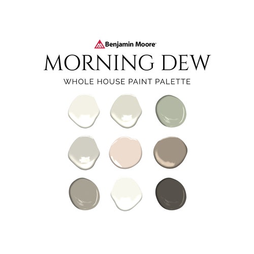 Benjamin Moore Morning Dew Palette Fresh Color Palette - Etsy
