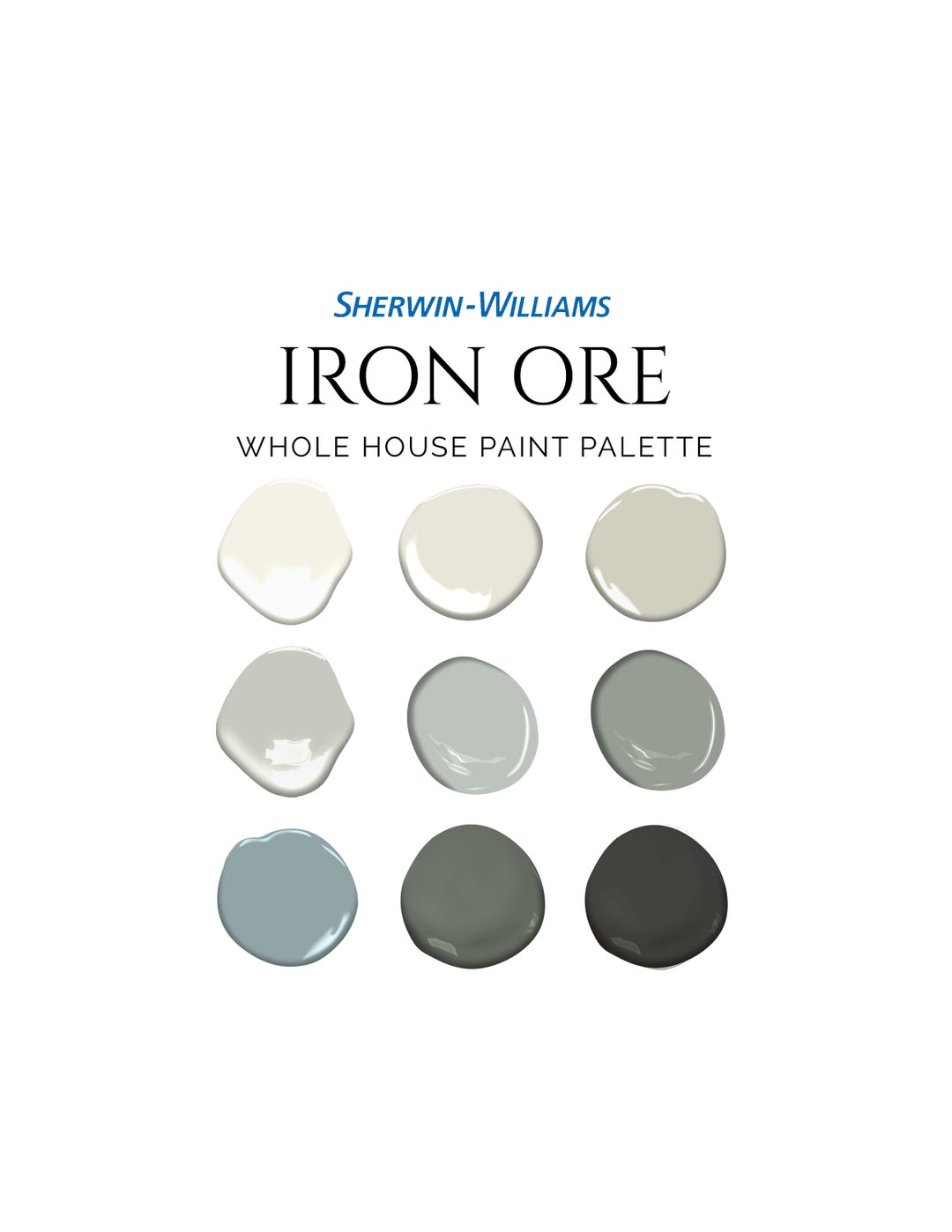 Sherwin Williams Iron Ore Palette, Iron Ore Kitchen Cabinets, Iron Ore ...