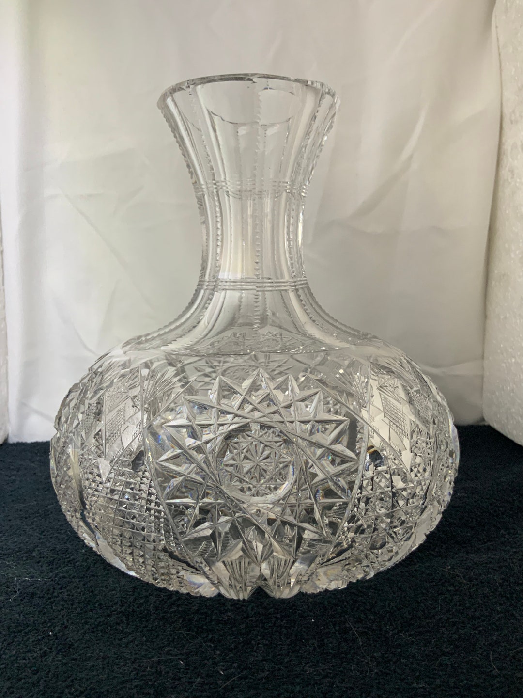 ABCG Glass Kelly & Steinman Raleigh Pattern Carafe - Etsy