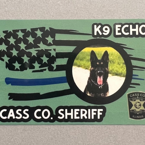 Custom K9 Stickers - Etsy