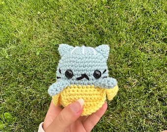Banana Cat Amigurumi Gift, Crochet Catnana, Handmade, Crochet Plushie ...