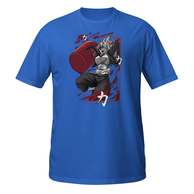 Power With Blood Hammer – Chainsaw Man Minimal Devil Horns Tee (68 ...