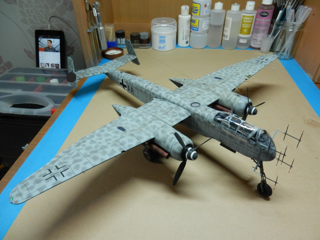 Built to Order Heinkel He 219 1/48 Scale Pro Built Model, Plastic Model ...