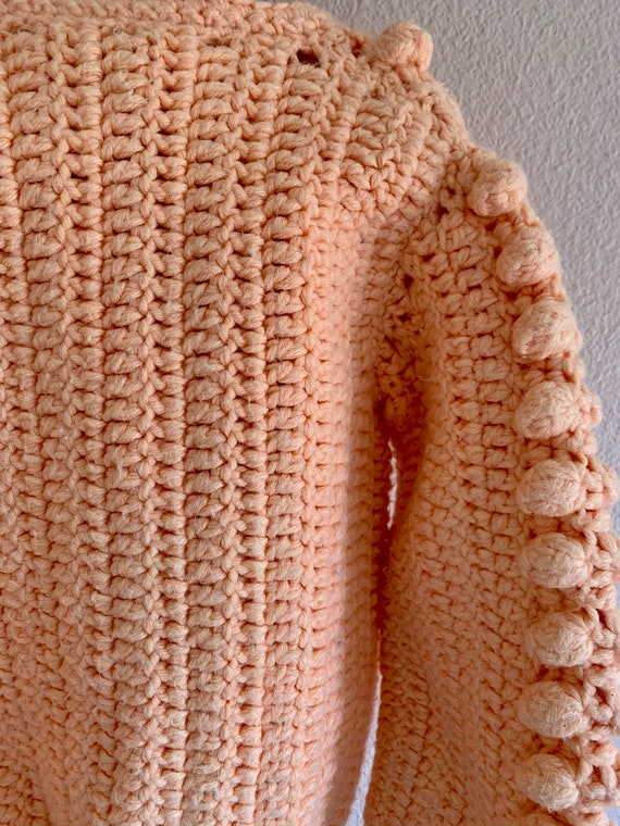 Handmade Pink Knit Kids Sweater - Gem