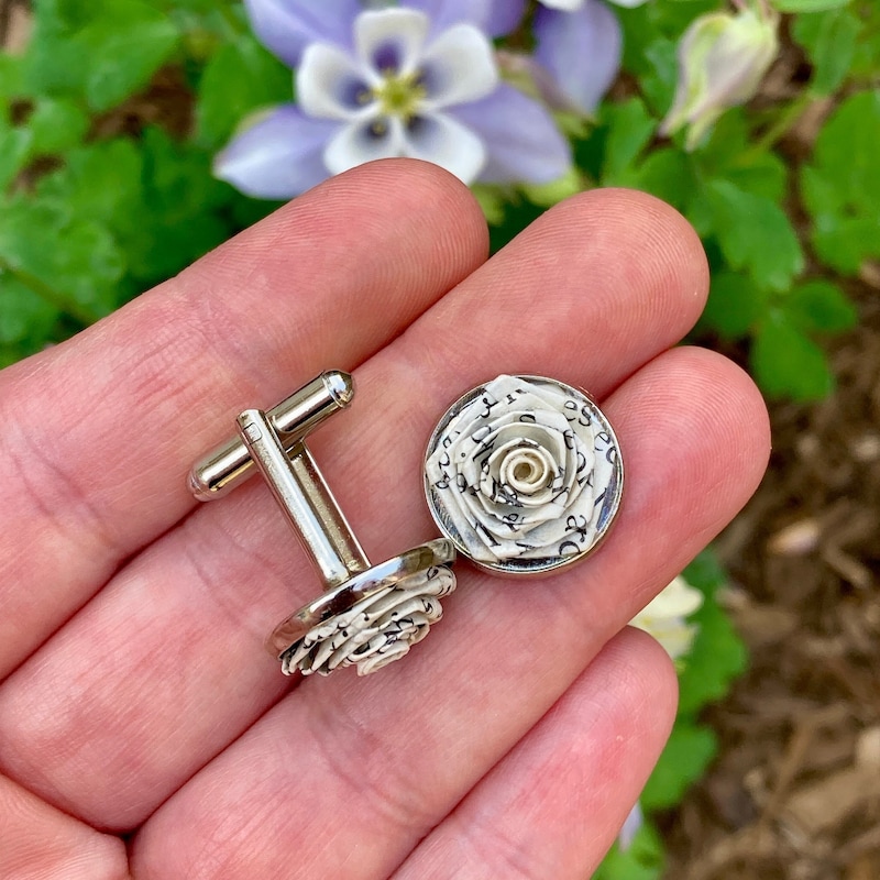 Book Cufflinks - Etsy
