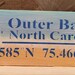 Outer Banks Wood Plank Sign / Mini Server (beach Theme W Blue Text) - Etsy