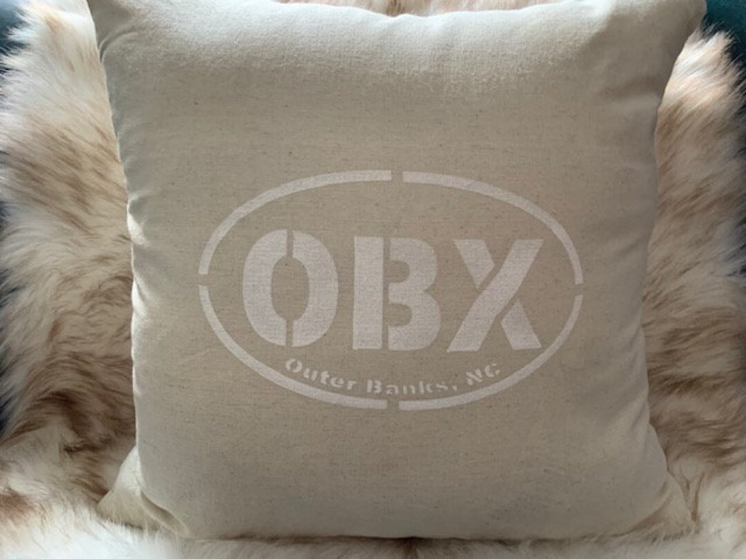 Outer Banks Pillow, OBX Hand Painted Pillow, OBX Home Decor, Outer ...