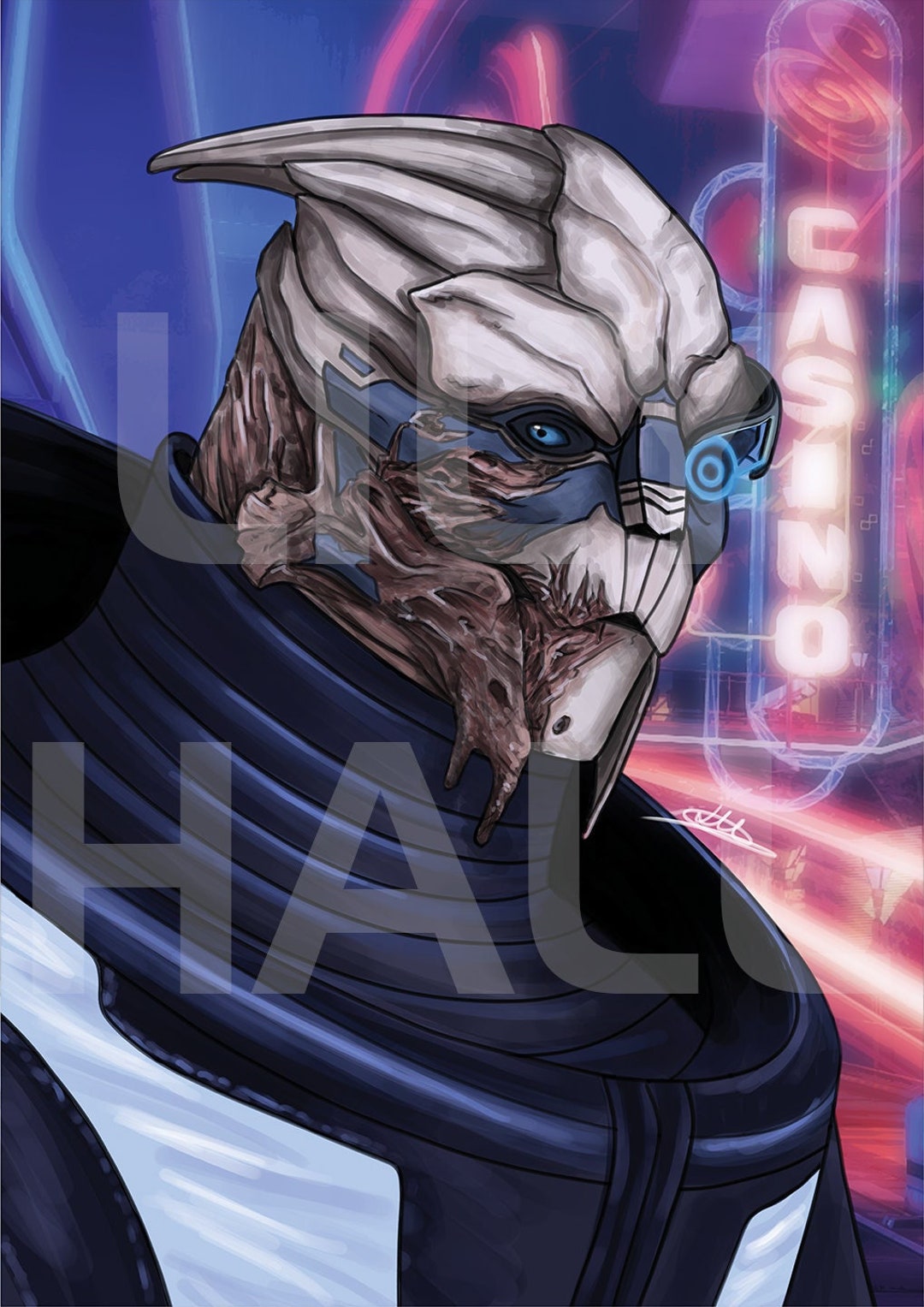 Garrus Vakarian - Mass Effect Art Print A4 - Etsy