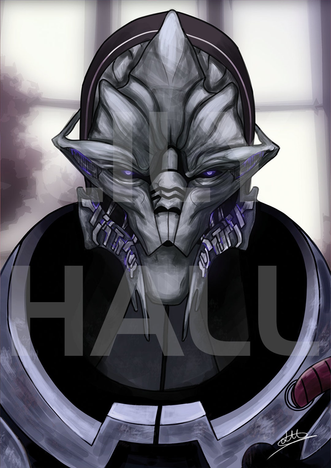 Saren Arterius - Mass Effect Art Print A4 - Etsy