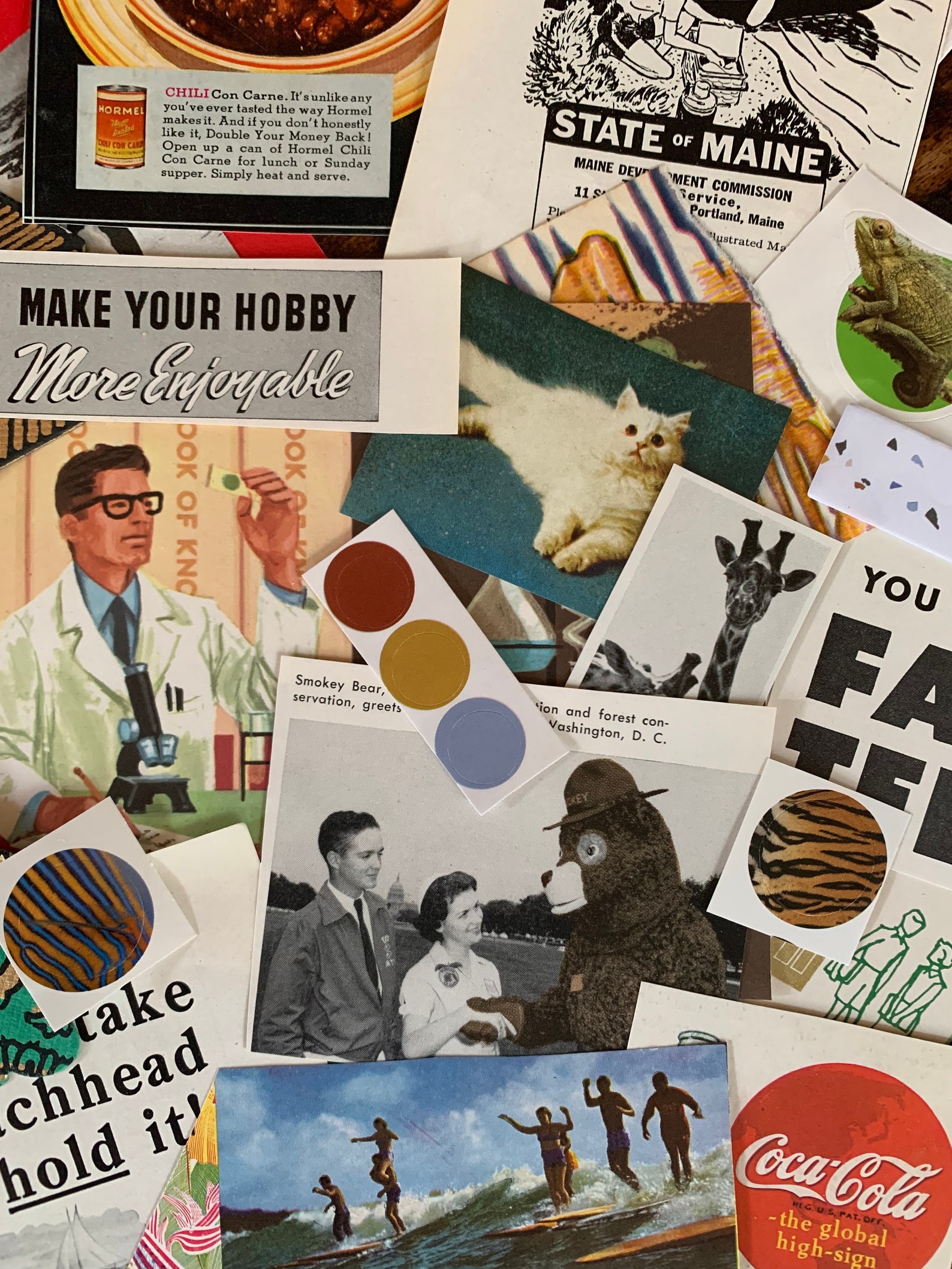 Mini Vintage Collage Kit - Etsy