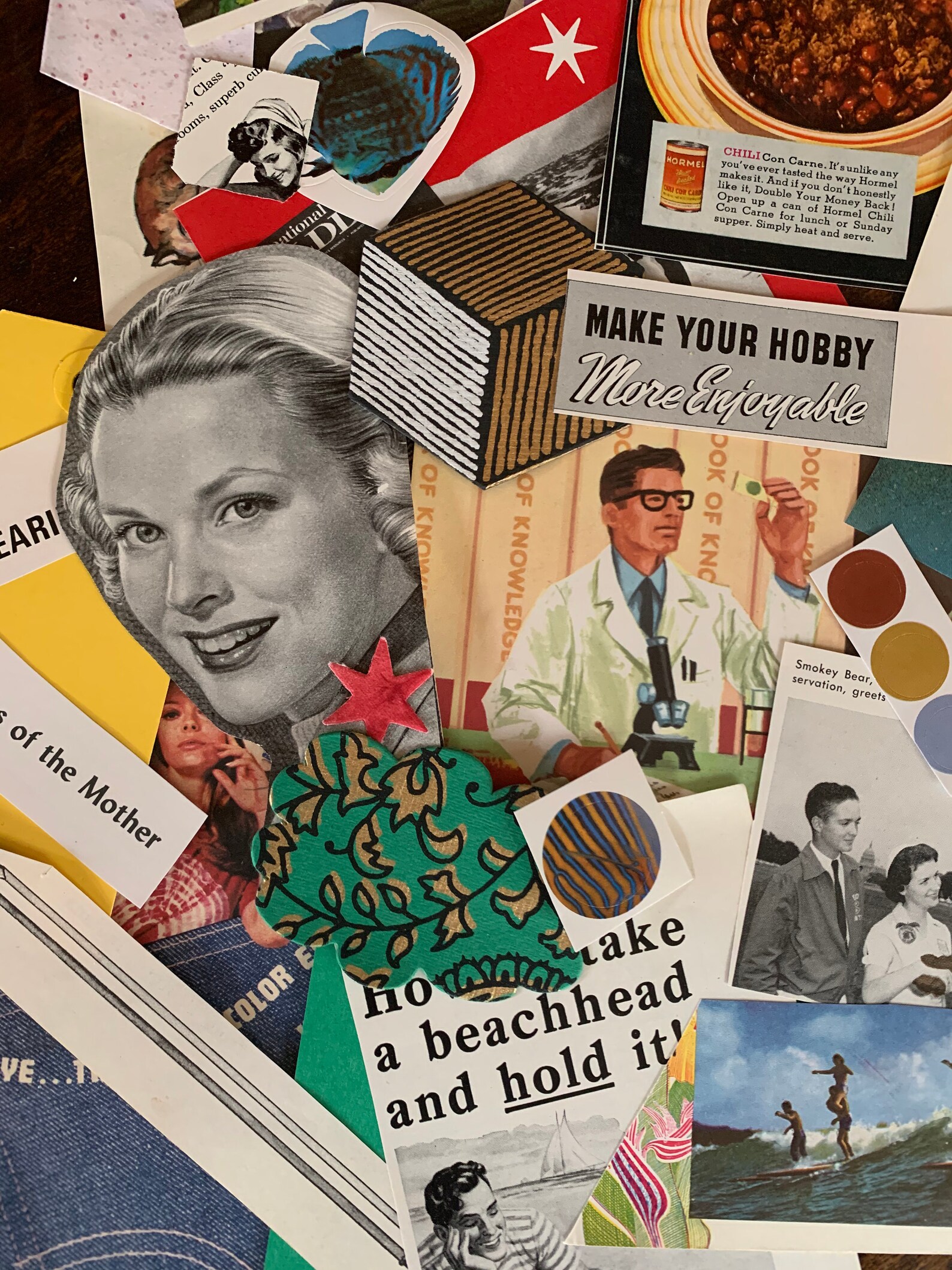 Mini Vintage Collage Kit - Etsy