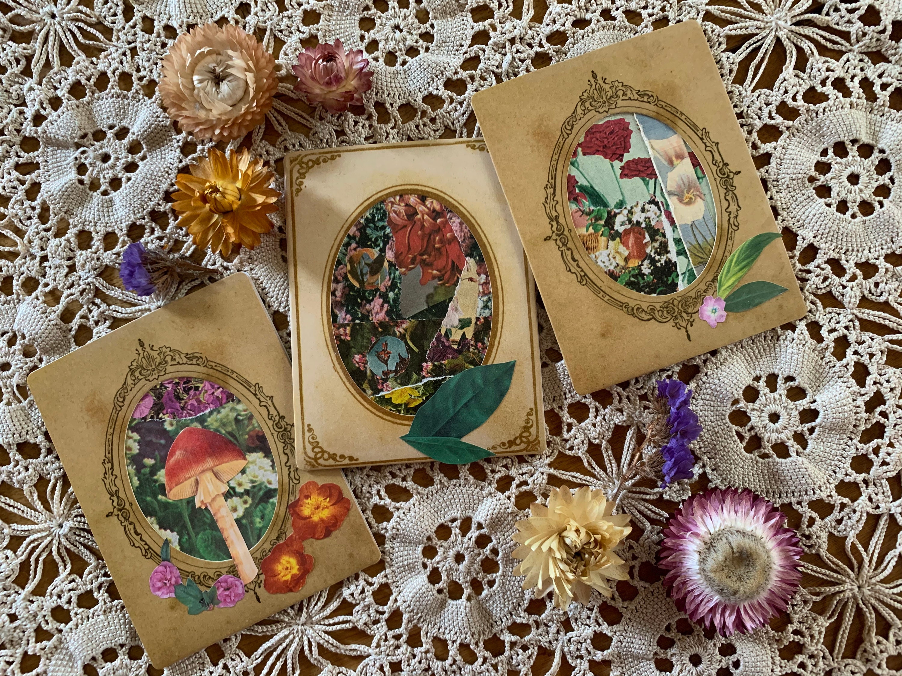 Set of Three Mini Collages - Etsy