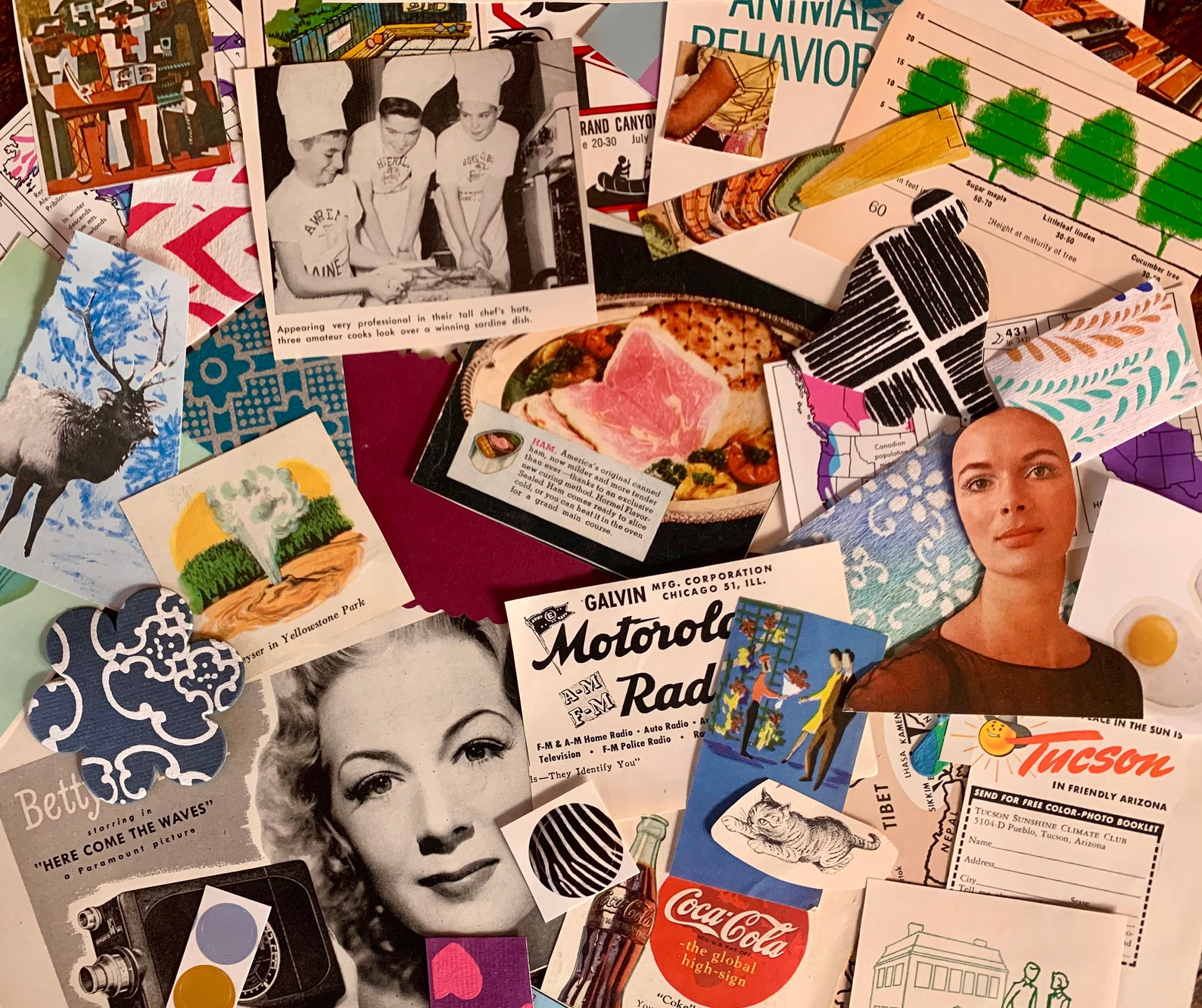 Mini Vintage Collage Kit - Etsy