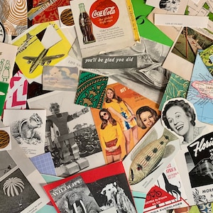 Mini Vintage Collage Kit - Etsy