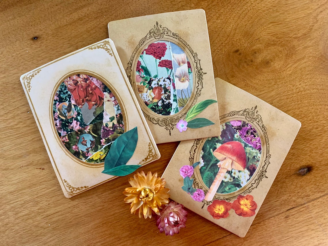 Set of Three Mini Collages - Etsy