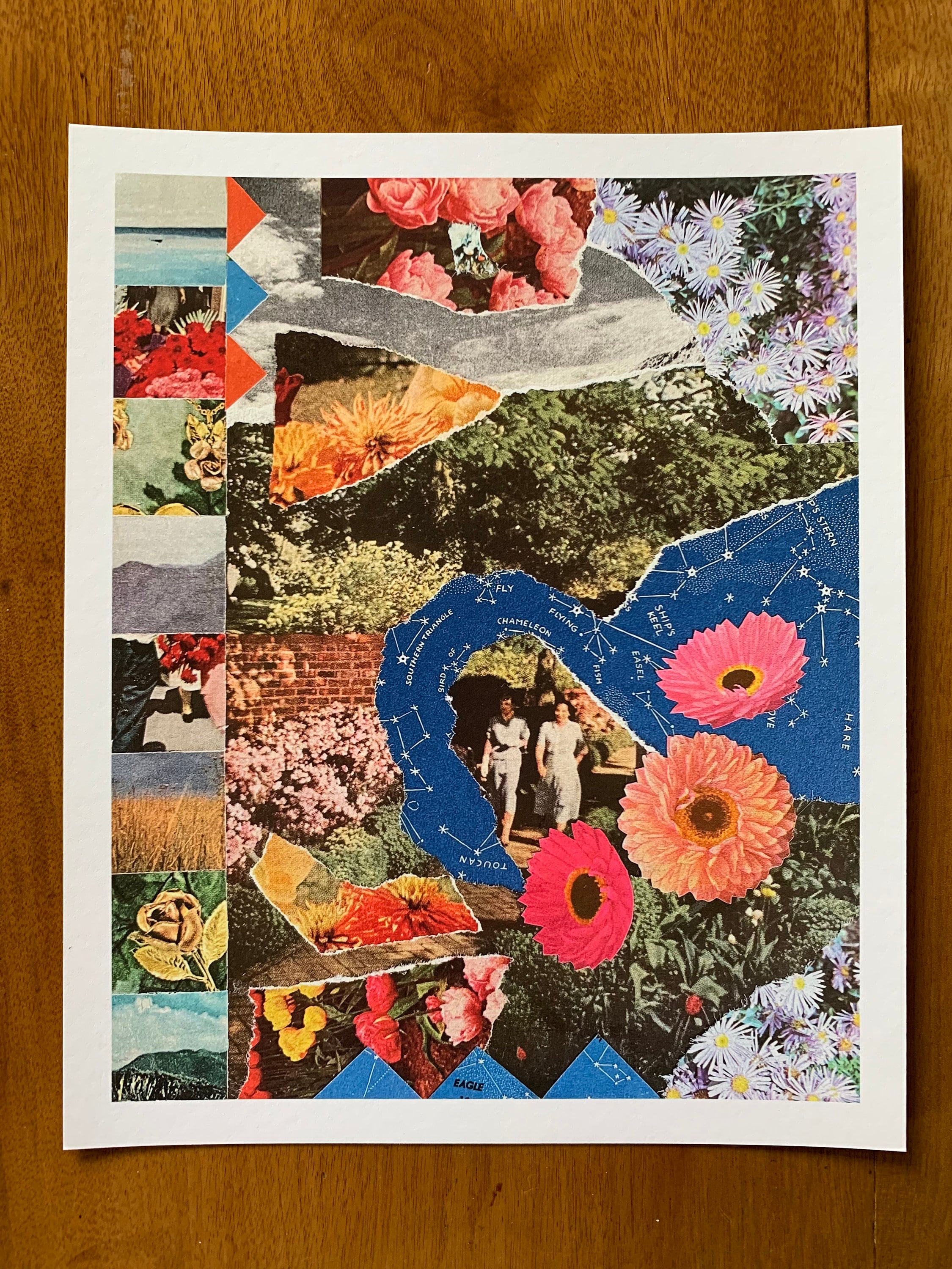 Collage Print - “star Guide” - Etsy