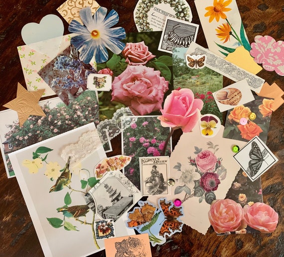 Mini Nature Themed Collage Kit - Etsy