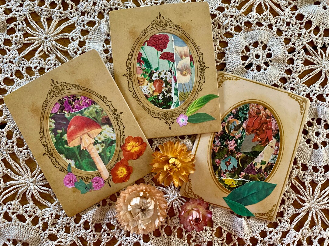 Set of Three Mini Collages - Etsy