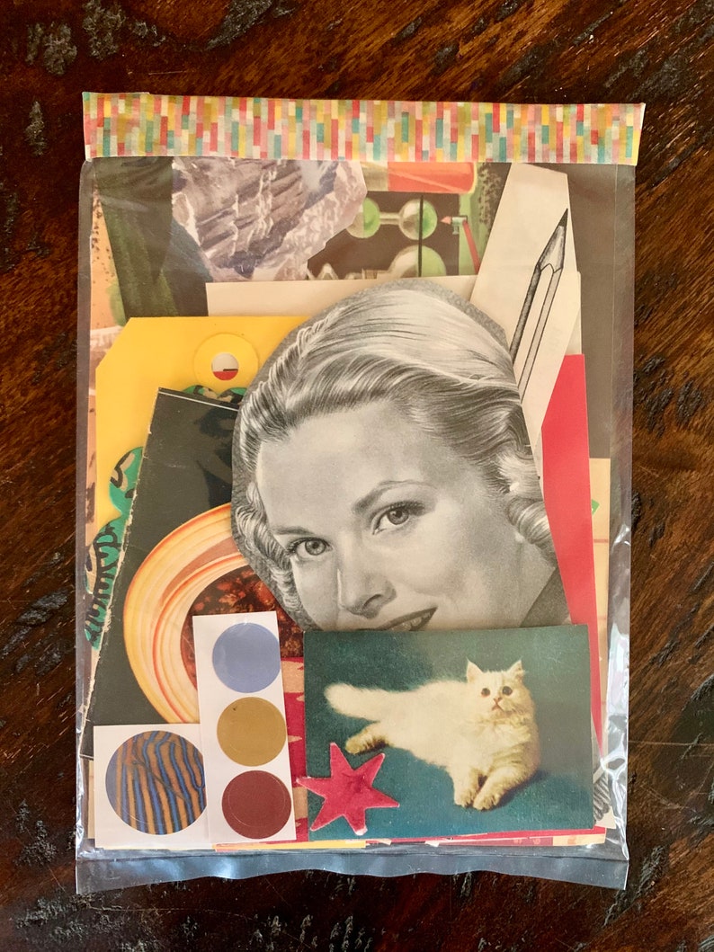 Mini Vintage Collage Kit - Etsy