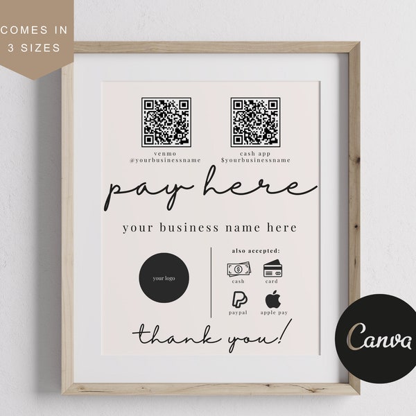 Payment Method Sign - Etsy