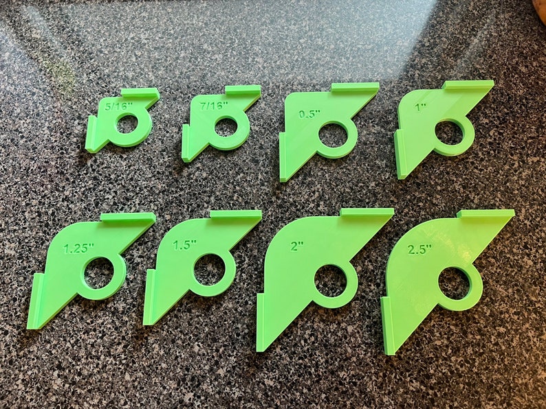 8 Pc Router Corner Radius Jig - Etsy