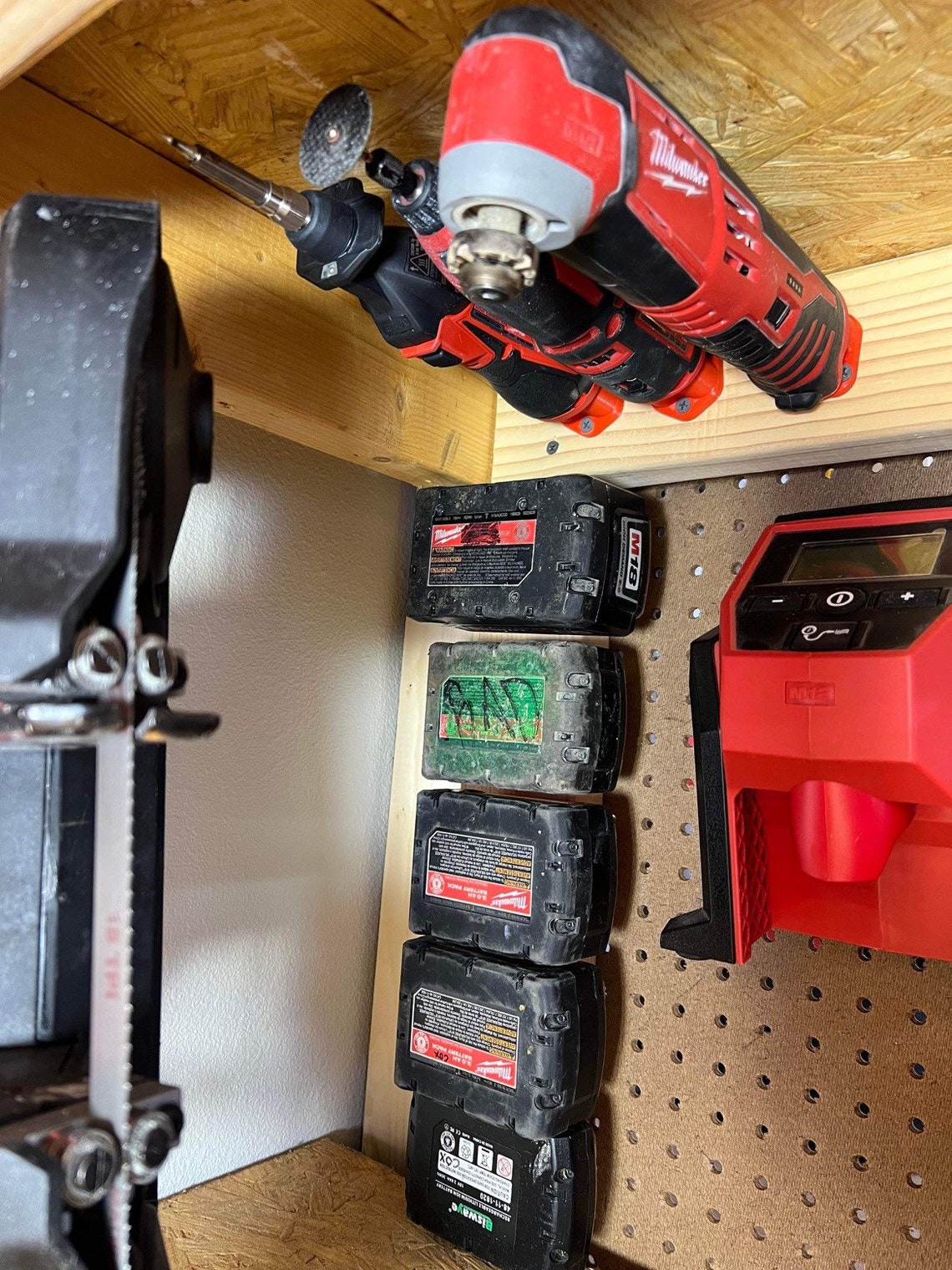 Milwaukee M12 Battery and Tool Hangers 10 Pack - Etsy