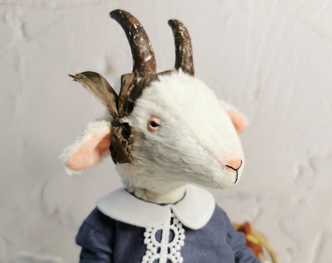 Handmade Collectible Teddy Goat - Etsy