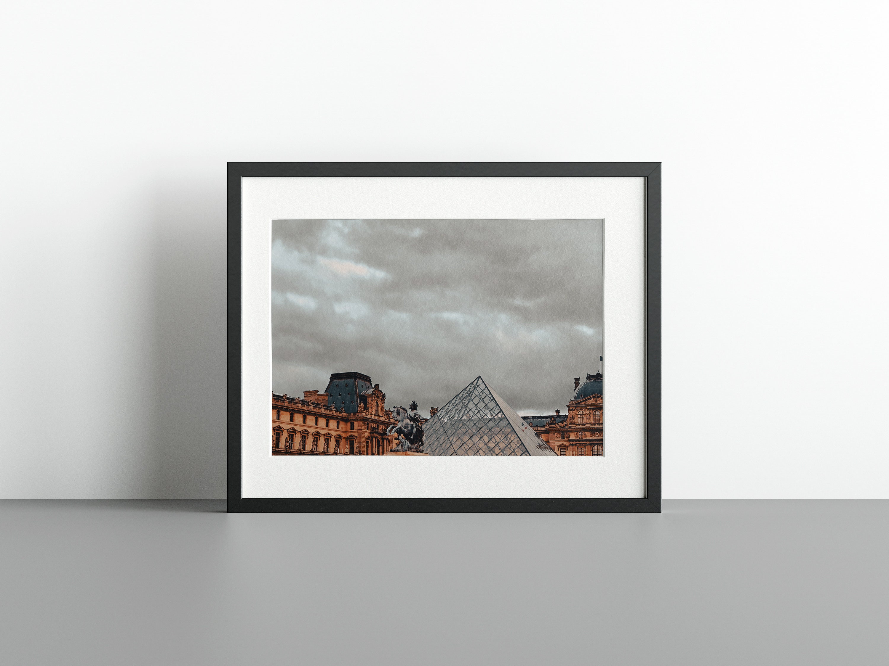 Louvre Skyline Storm Paris France Photography Print Download Digital ...