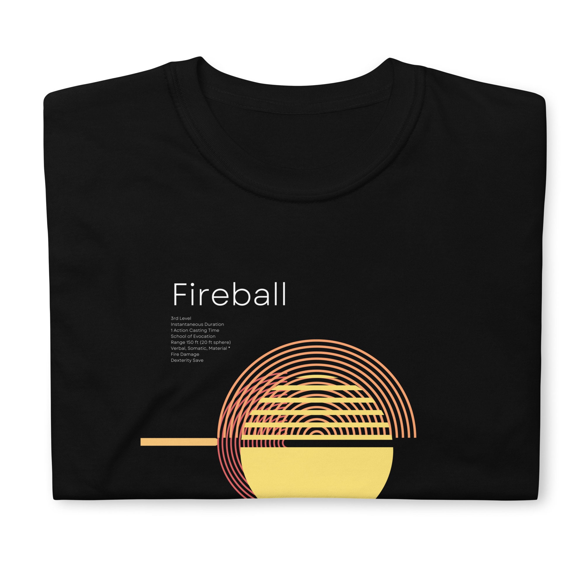 Dnd Fireball Shirt DND Player Shirt Spell Shirt Dungeon - Etsy