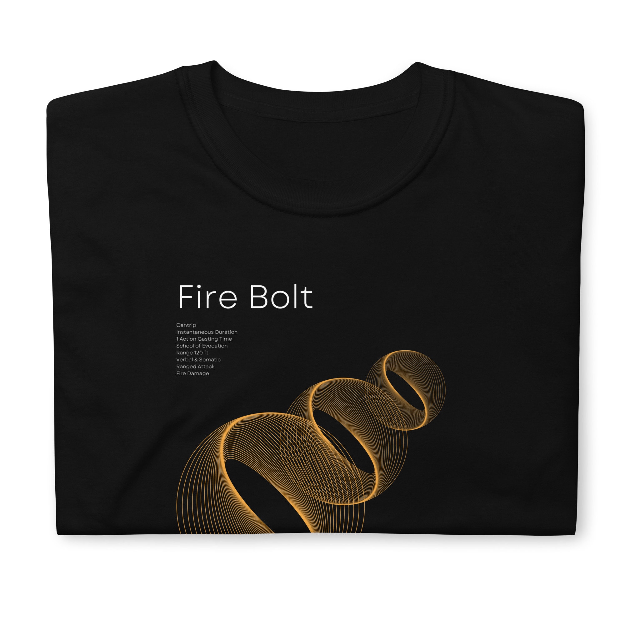 Dnd Fire Bolt Shirt DND Player Shirt Spell Shirt Dungeon - Etsy