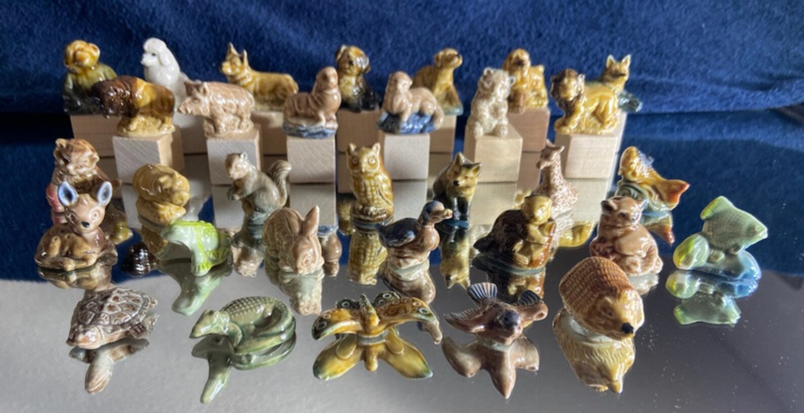 Wade Whimsies Figurines - 1 Complete Set of Animals and 1 Complete Set ...
