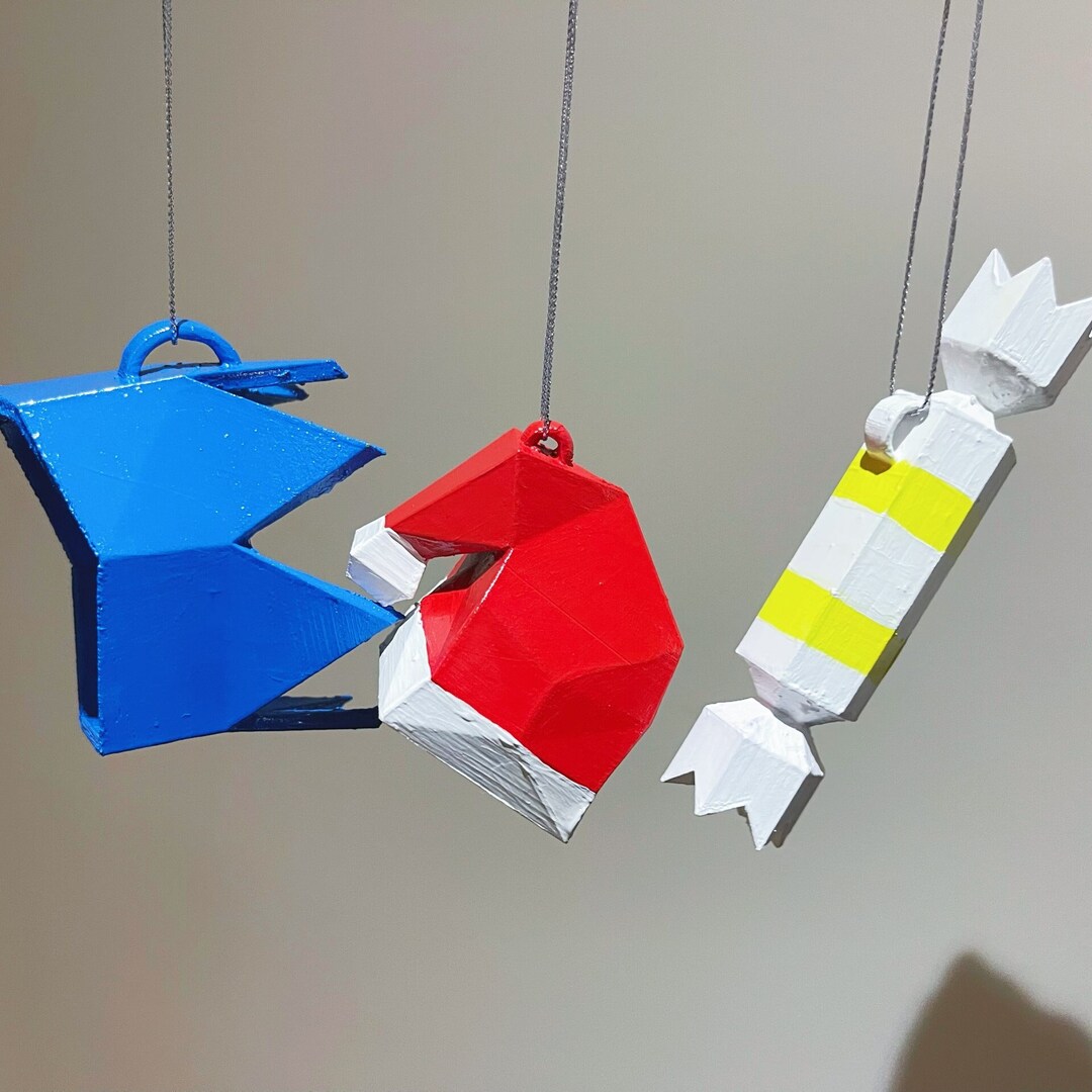 Old School Runescape Christmas Ornaments (partyhat/cracker/santa Hat ...