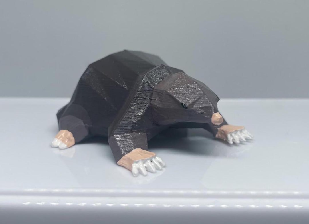Old School Runescape Giant Mole & Baby Mole-rat Pet 3D Printed Hand ...