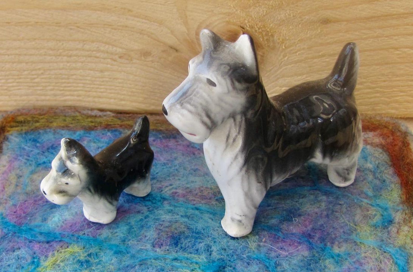 Schnauzer Miniature Figurines, Made in Japan, Ceramic Dogs, Set of 3 - Etsy