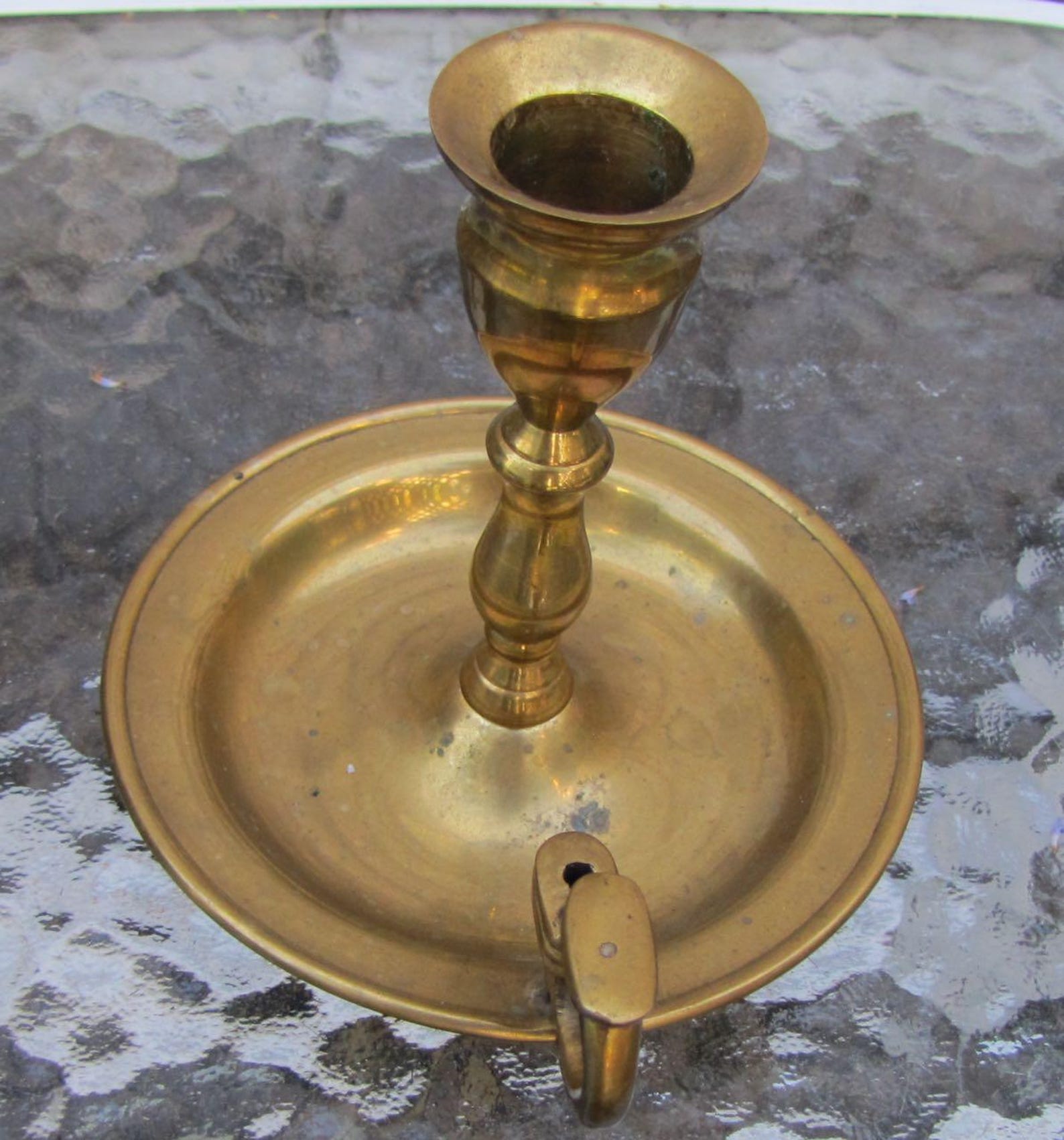 Vintage Brass Chamber Candle Holder, With Loop Handle and Drip Tray - Etsy
