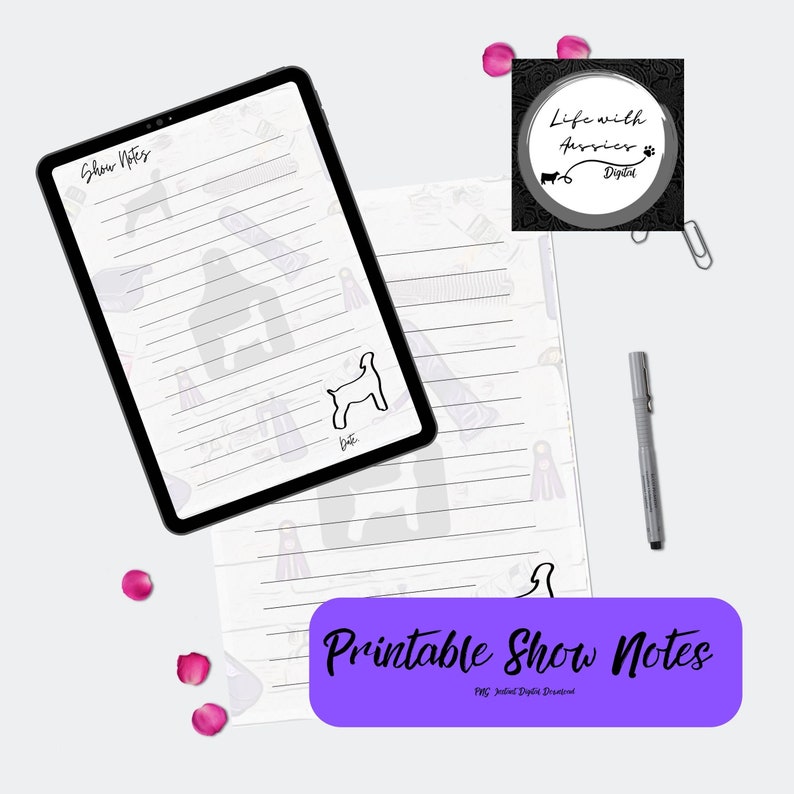 Goat Stock Show Notes, Show Goat, Instant Digital Download, Livestock ...