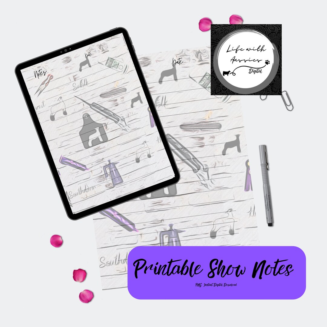 Lamb Note Page, Instant Digital Download, Show Sheep , Lamb, Ewe ...