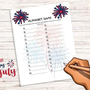 4th of July GAMES BUNDLE PRINTABLE, Scavenger Hunt, Maze, Coloring ...