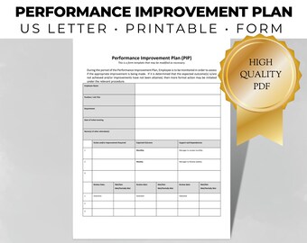 Performance Plan Pip - Etsy
