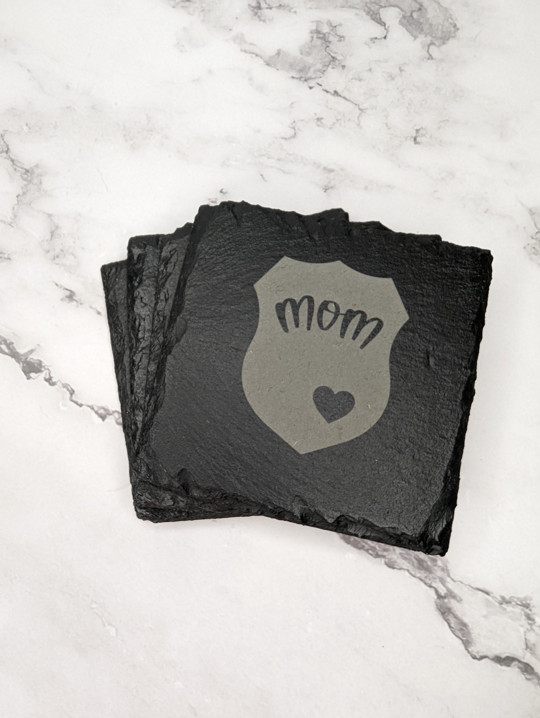 Engraved Slate Coasters Gift for First Responder Gift for Police Gift ...