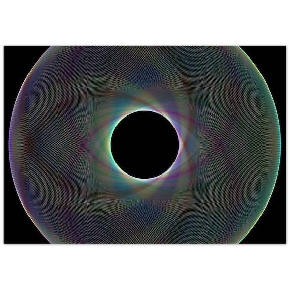 Rainbow Torus promo Mathematical Art Created With Math - Etsy