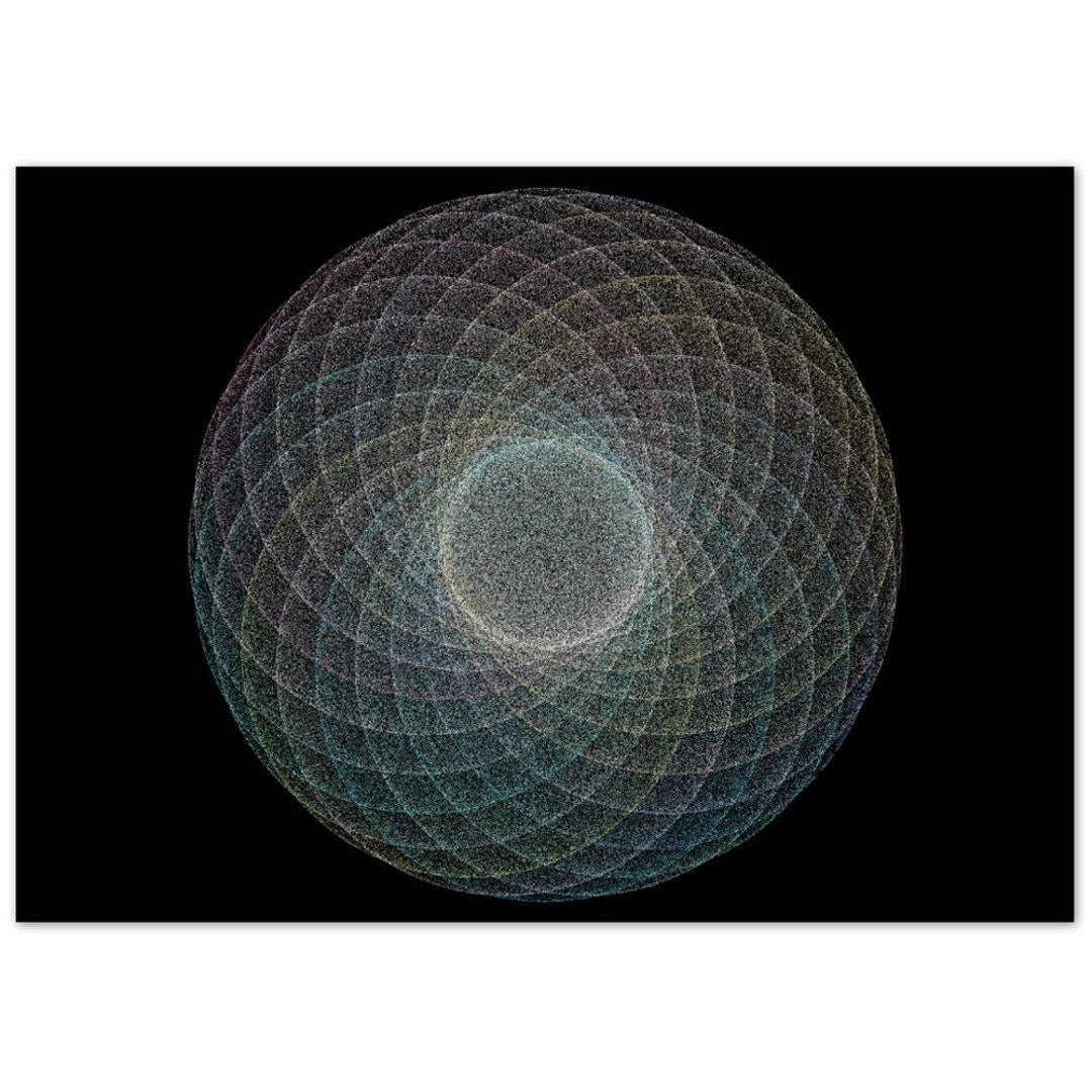 Rainbow Speckled Flower - Mathematical Art - Created With Math and Code ...