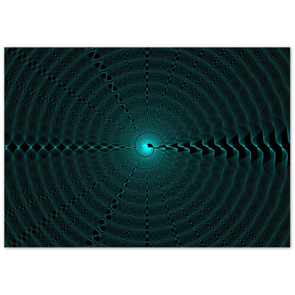 Mathematical Wall Art Math Decor Aluminum Print Polar Equation Spiral ...