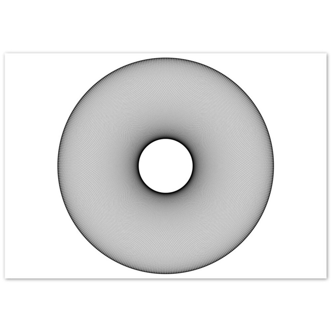 Just Torus - Mathematical Art Created With Math and Code - Large High ...