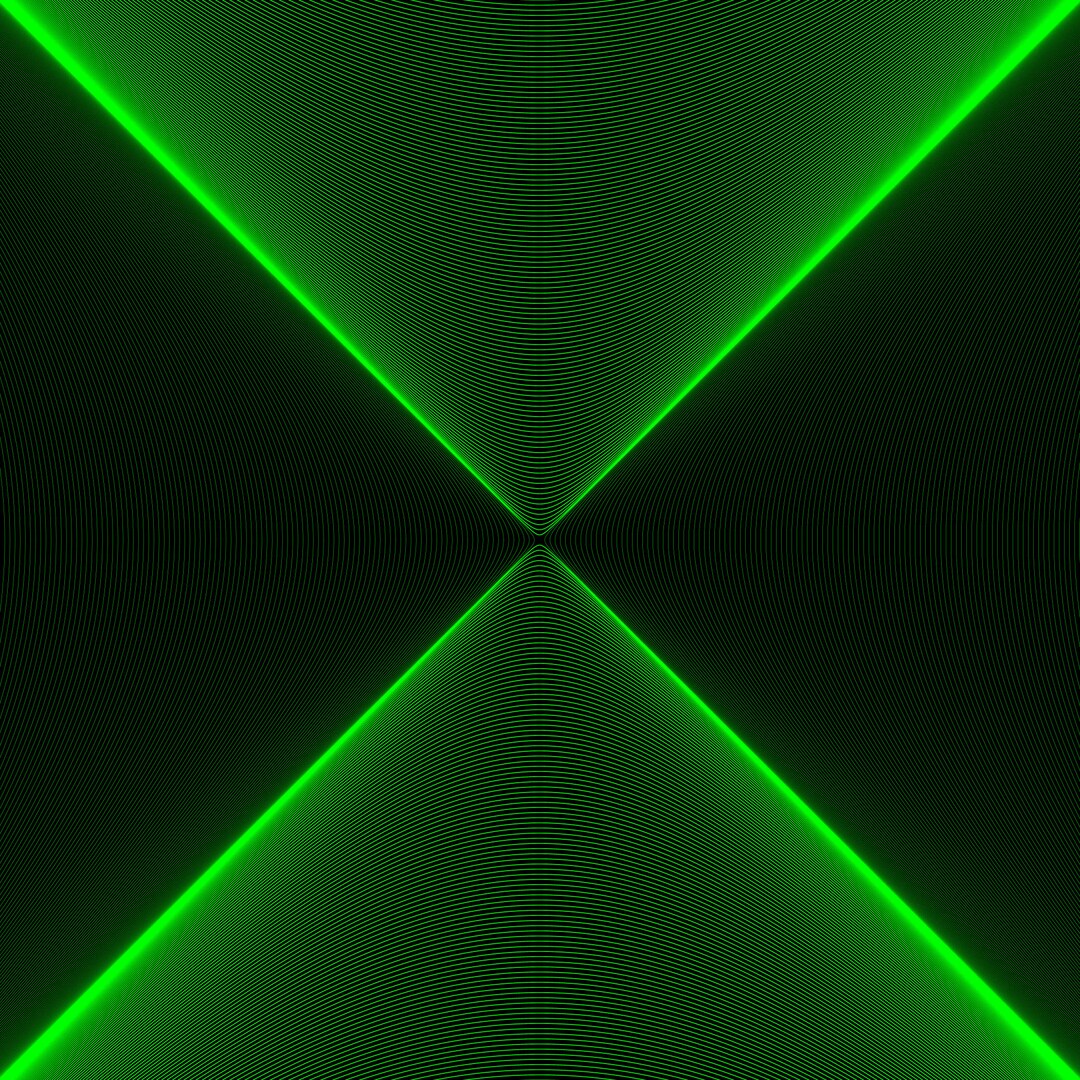 Hyperbolic Energy - Matrix Green - Mathematical Art - Created With Math ...