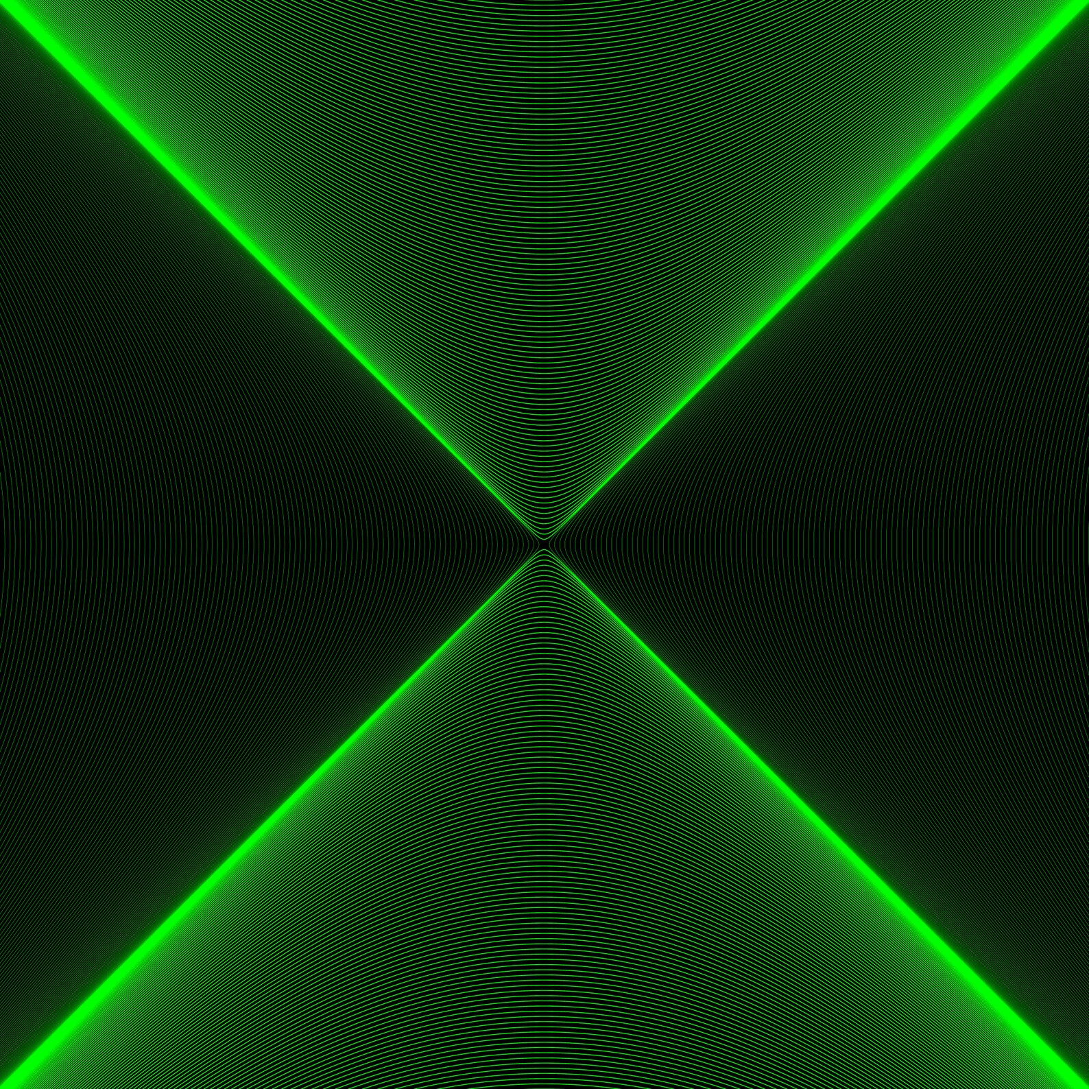 Hyperbolic Energy - Matrix Green - Mathematical Art - Created With Math ...