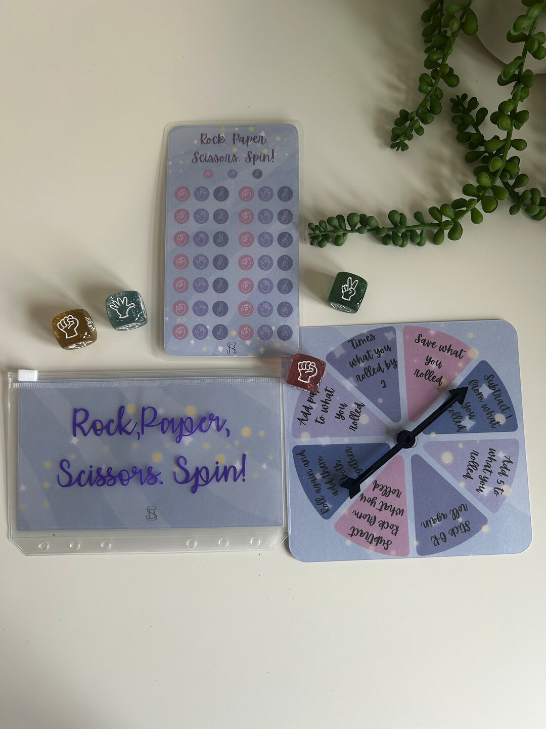 Rock,paper,scissors. Spin! | Savings Challenge - Etsy